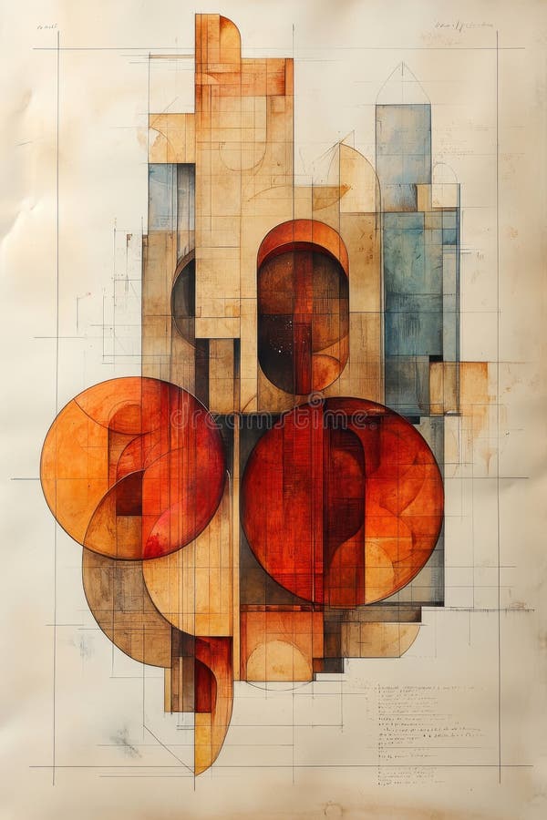 Geometric Figures of Different Shapes , Vintage Line Drawing ...