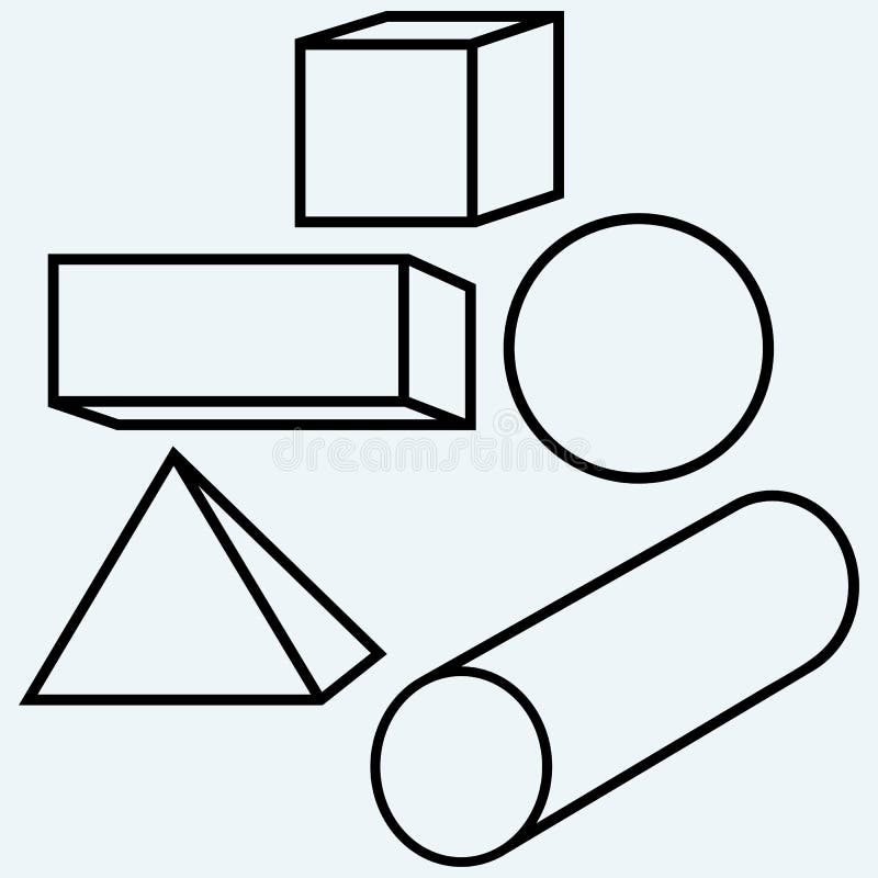 Geometric figures stock vector. Illustration of angle - 66073939