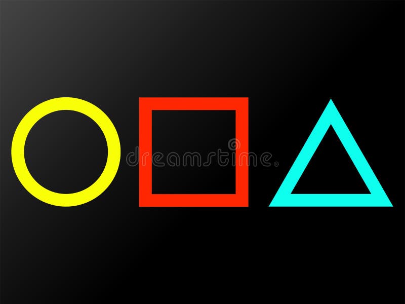 Geometric Figures Square, Circle, and Triangle Isolated Stock Vector ...