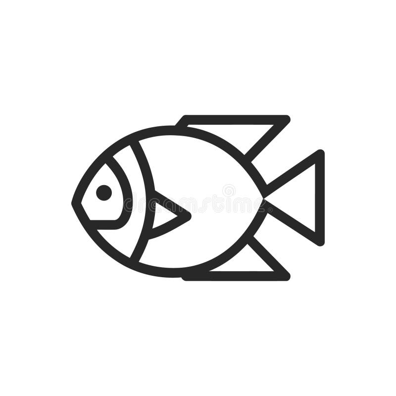 Geometric Fish Icon stock vector. Illustration of fish - 361759946