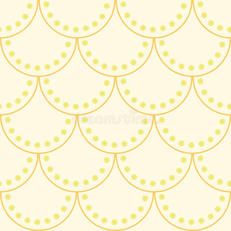 Geometric Fish Scale Pattern, Seamless Repeat Background Stock Vector ...