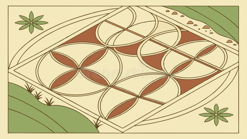 Geometric Floor Tile Pattern, Decorative Vector Design Generative AI ...