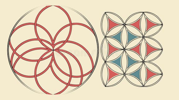 Geometric Floral Bloom Pattern Vector Art, Vector Design Generative AI ...