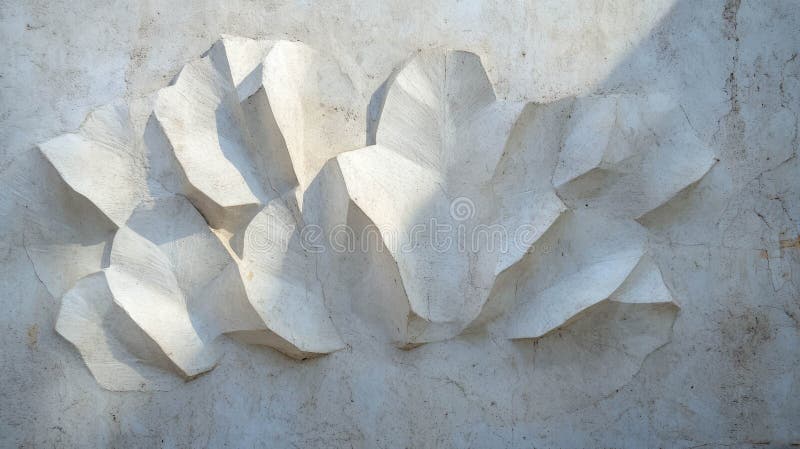 Geometric Floral Plaster Wall Texture for Artistic Design and Interior ...