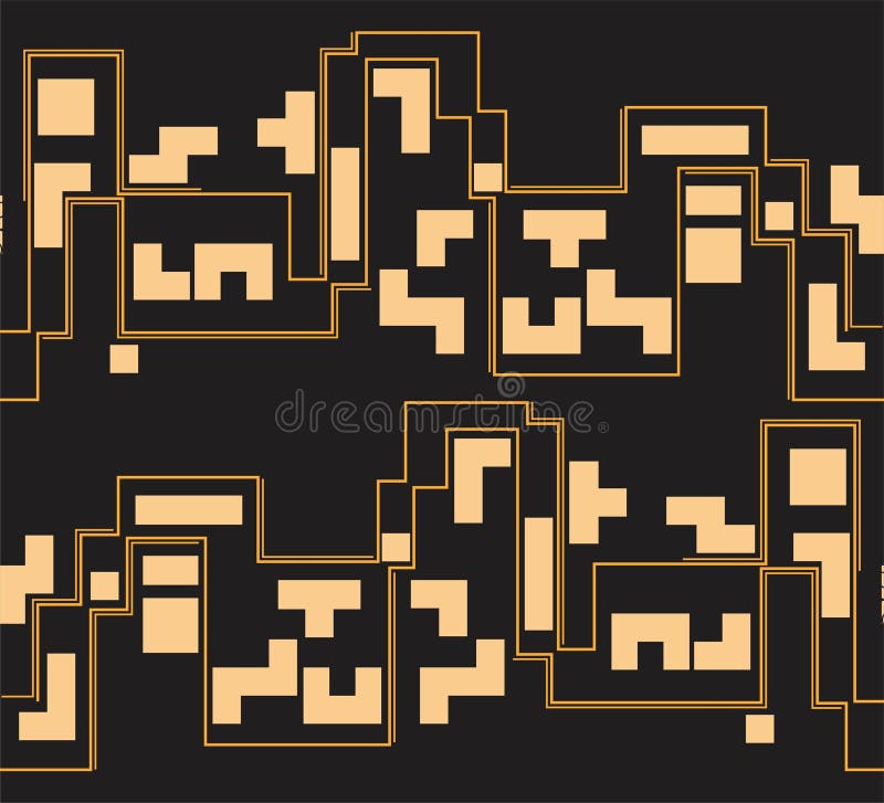 Geometric and Floral Seamless Pattern. Cdr X6 Stock Vector ...