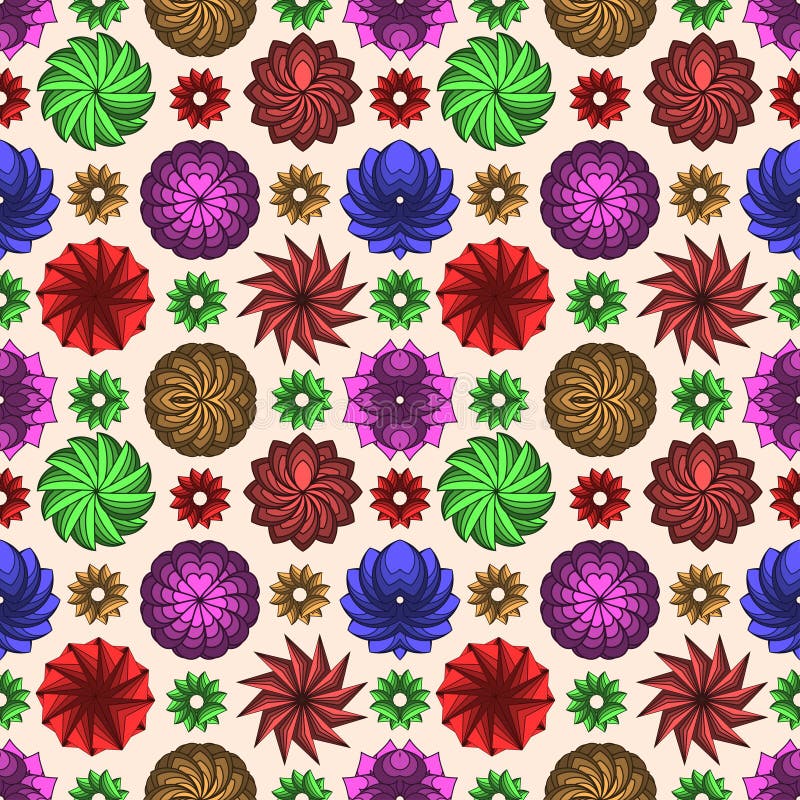 Radial Flower Petal Pattern . Stock Illustration - Illustration of ...