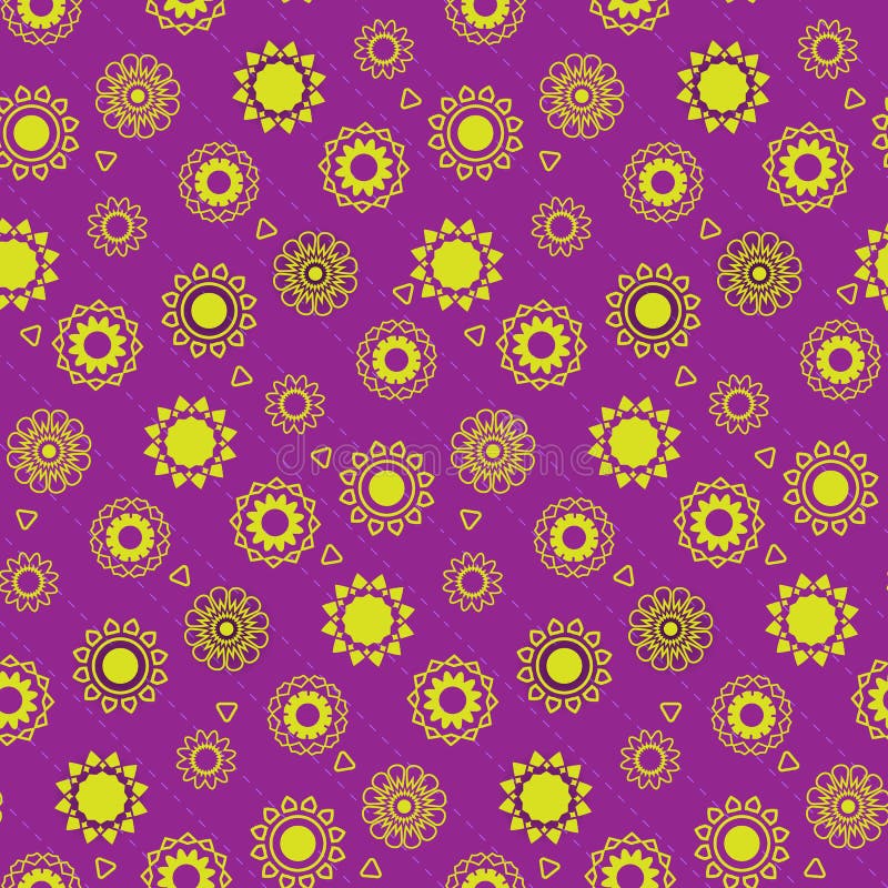 Geometric Flower Background for Fabric, Wallpaper or Web. Stock Vector ...