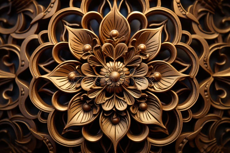 Geometric Flower Infinity Symbol Generative Ai Stock Photo - Image of ...