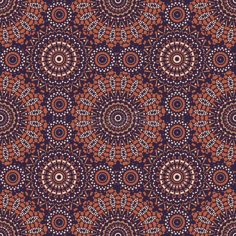 Geometric Flower Like Seamless Pattern Stock Vector - Illustration of ...