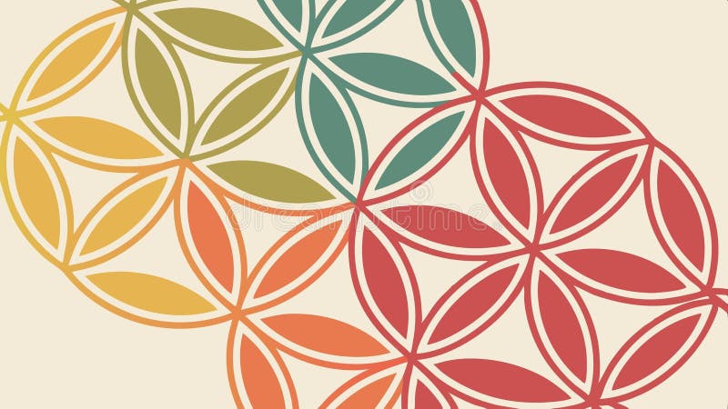 Geometric Flower Pattern Design, Decorative Art for Backgrounds and ...