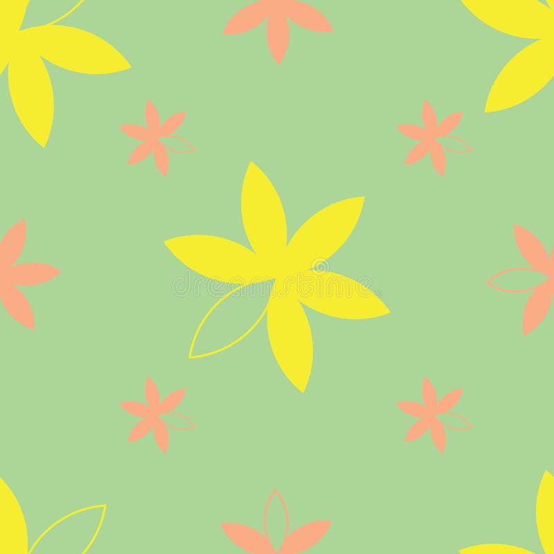 Geometric Flower Repeat Pattern Illustration Stock Vector ...