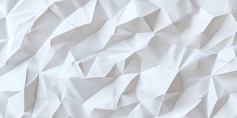 Geometric Folds in White Paper Creating an Angular and Dynamic Texture ...
