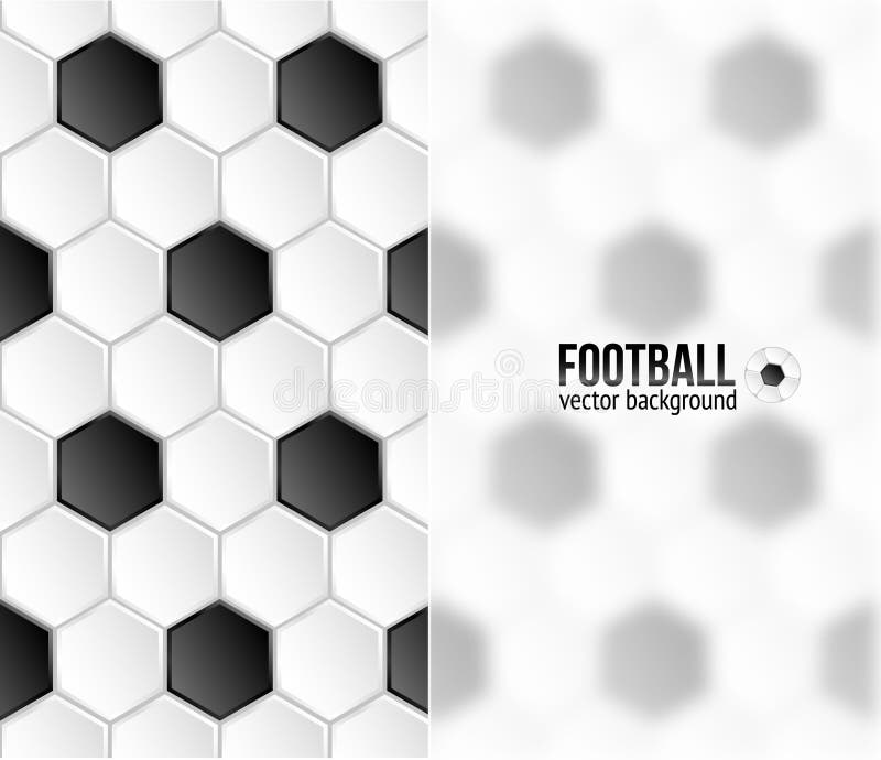 Geometric Football Hexagonal Tiles Background with Stock Vector ...