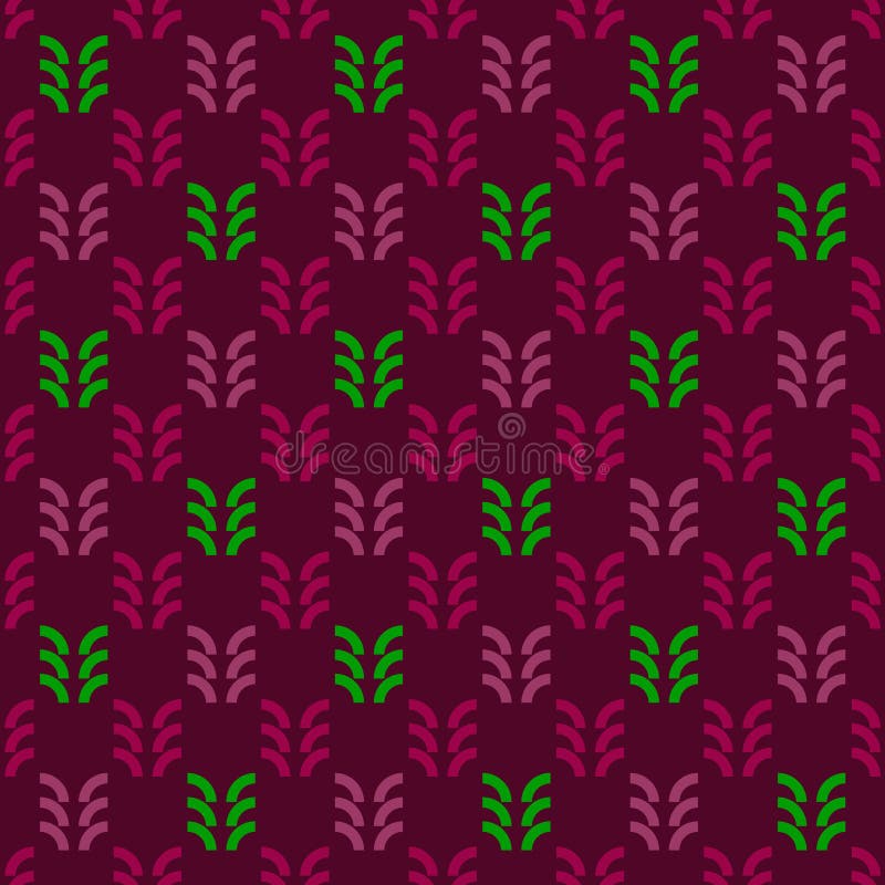 Geometric Forest Seamless Pattern Stock Vector - Illustration of ...