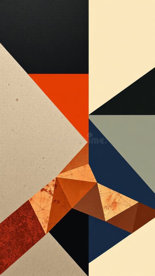 Geometric Forms Intersect, Creating a Visually Engaging Composition ...