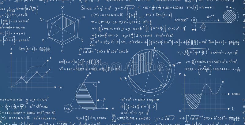 Geometric formulas. stock vector. Illustration of education - 288295826