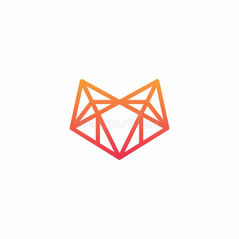 Geometric Fox Logo. Fox Icon Design. Fox Vector Illustration Stock ...