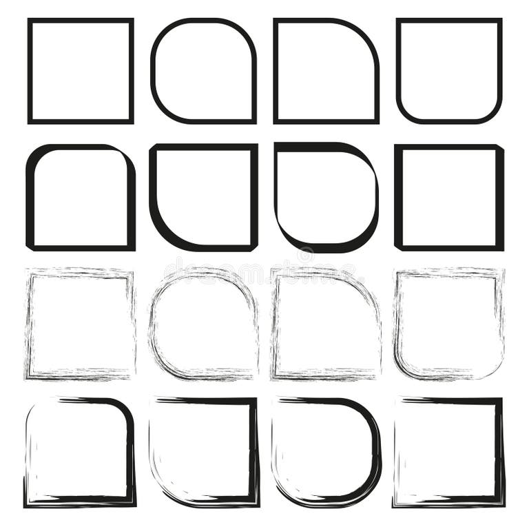 Rounded Square Border Stock Illustrations – 3,320 Rounded Square Border ...