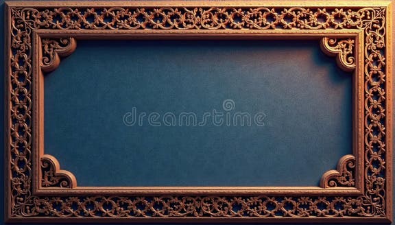 Geometric Fretwork Frame with Deeply Cut Lines, Line, Design, Pattern ...
