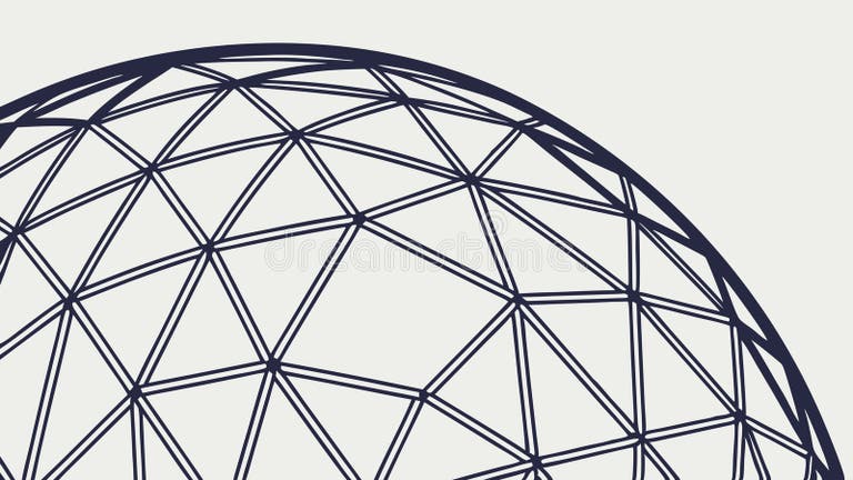 Geometric Geodesic Dome Structure, Vector Design Generative AI Stock ...