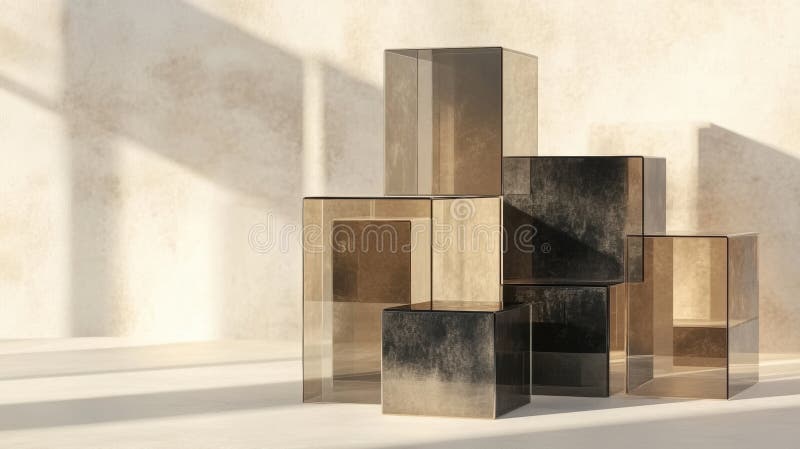 Geometric Gift Boxes with Clear Finishes Create a Contemporary Display ...