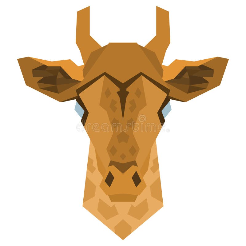Geometric giraffe stock illustration. Illustration of geometry - 58946984