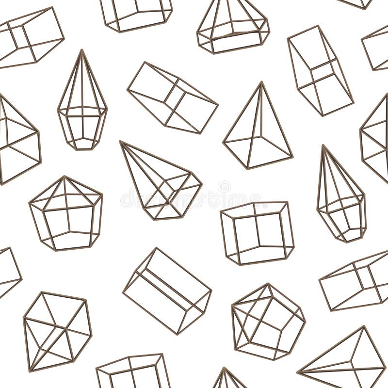 Geometric Glass Container with Thin Line Sides Seamless Pattern ...