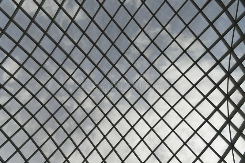 Geometric Glass Roof Structure Stock Photo - Image of showcasing ...