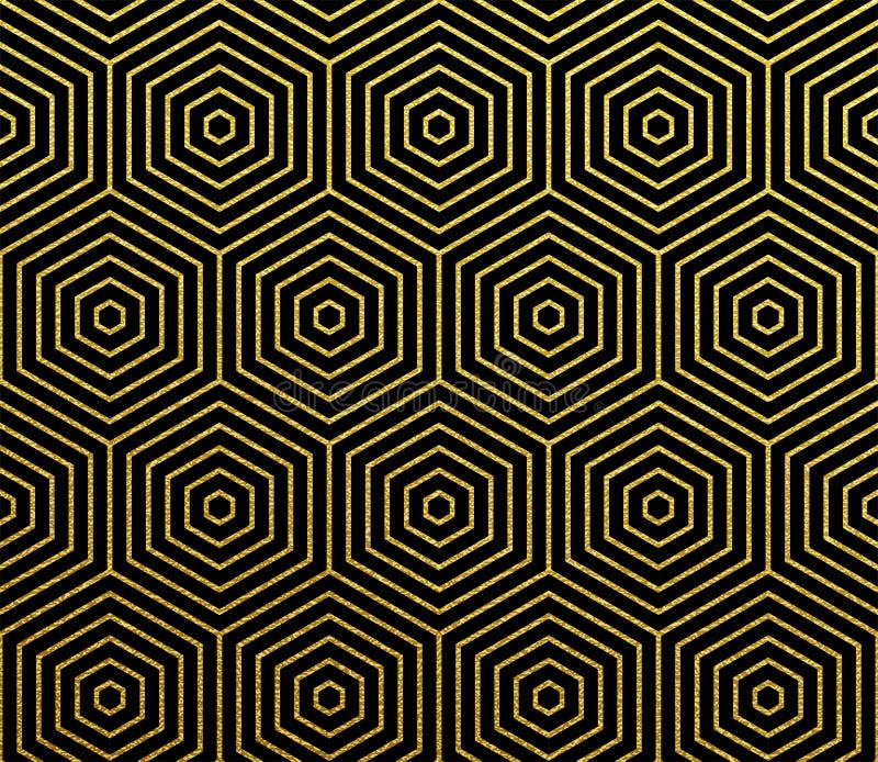 Geometric Gold Abstract Vector Pattern Background Stock Vector ...