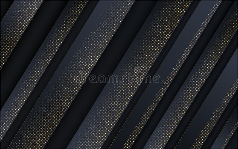 Geometric Gold Glitter Light and Shadows Abstract Background. Stock ...