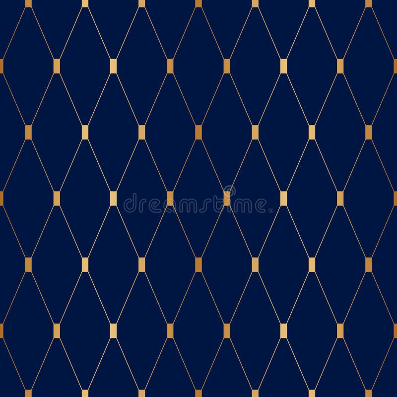 Geometric Gold Seamless Pattern. Golden Geometry Background Prints ...