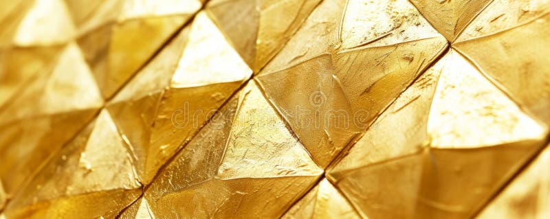 Geometric Golden Brilliance - Abstract Metallic Texture Stock Photo ...