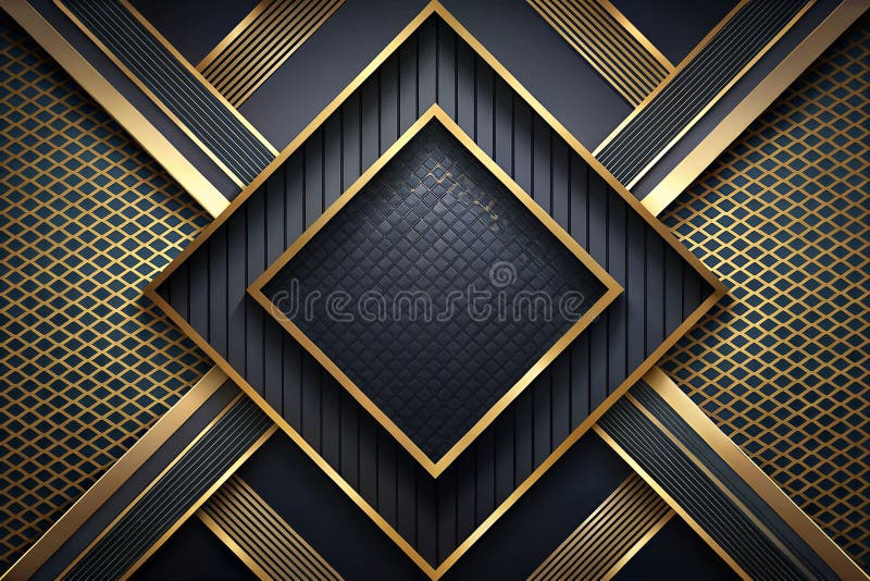 Geometric, Golden, Dark Gray, Luxury Background Design Stock ...