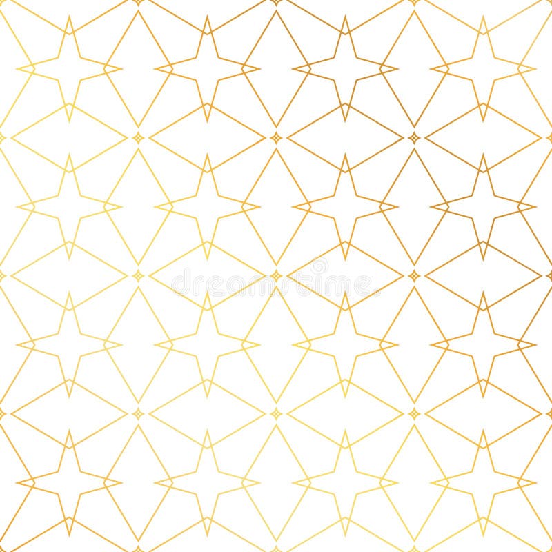 Geometric Golden Lines Pattern Background Stock Vector - Illustration ...