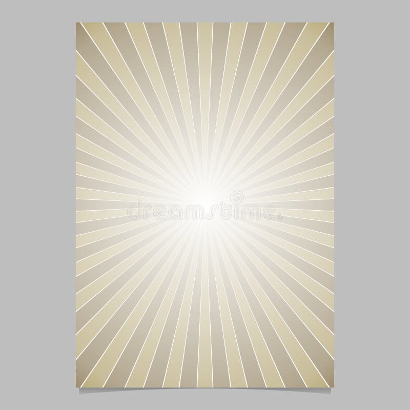 Geometric Gradient Abstract Sun Rays Brochure Cover Template Stock ...