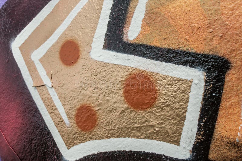 Geometric Graffiti on the Wall Texture Stock Image - Image of spray ...