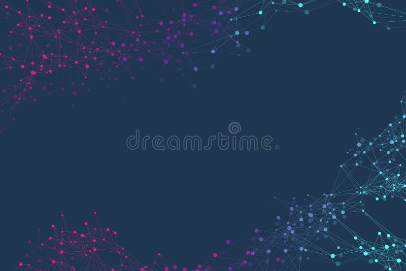 Geometric Graphic Background Molecule and Communication. Big Data ...