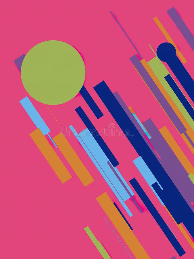 Geometric Graphics with a Blend of Circles, Squares, and Lines in ...