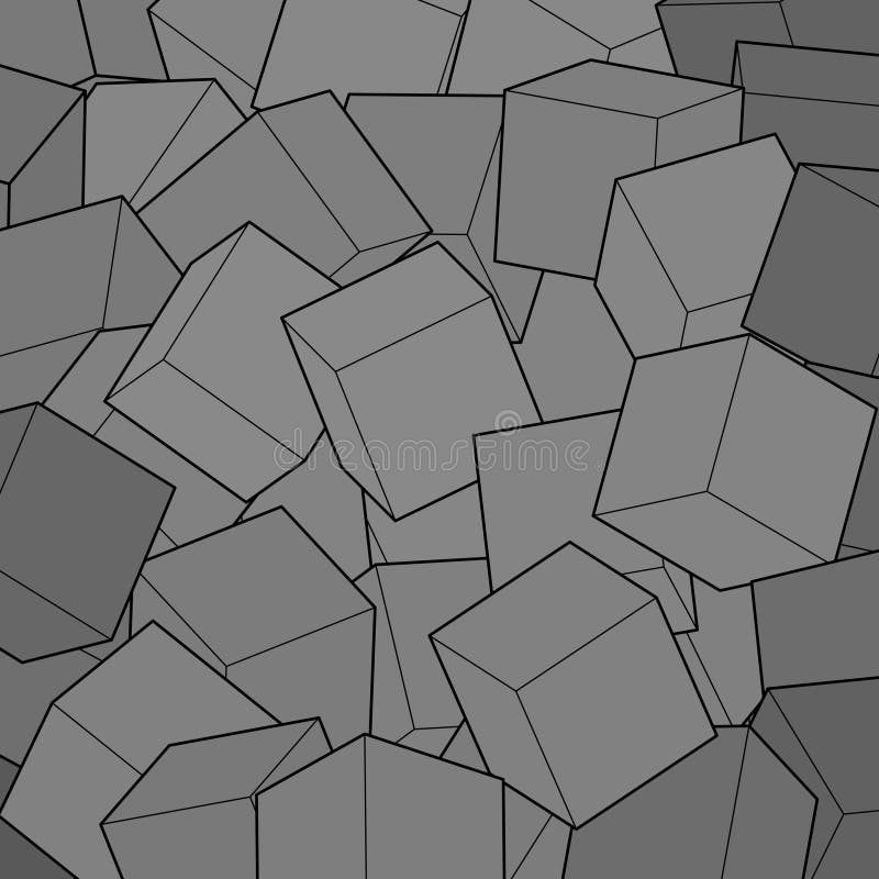 Geometric Gray Background. Cubes. Template, Layout. Eps 10 Stock ...
