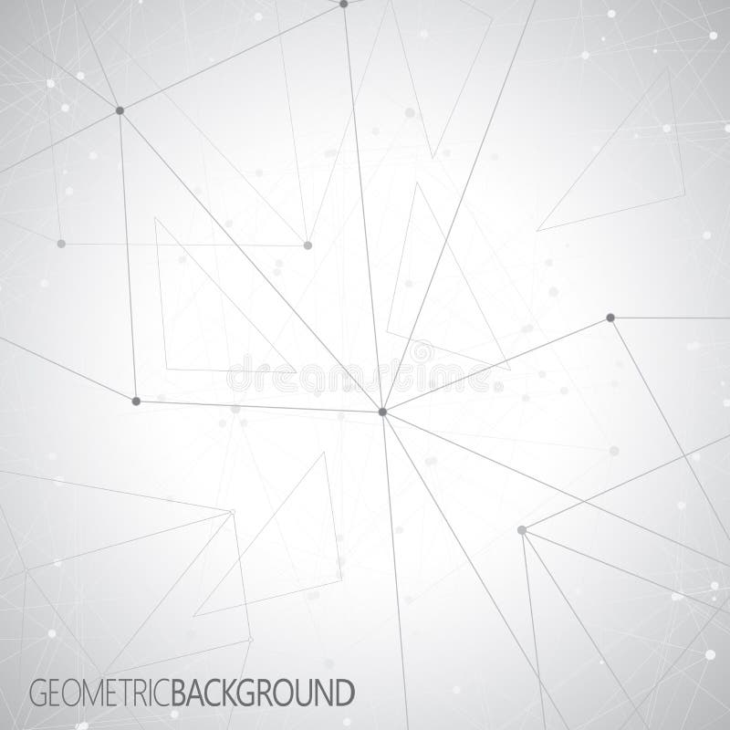 Geometric Gray Background Molecule and Communication for Your Design ...