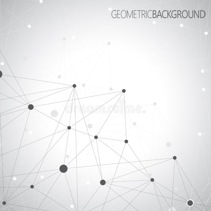 Geometric Gray Background Molecule and Communication for Your Design ...