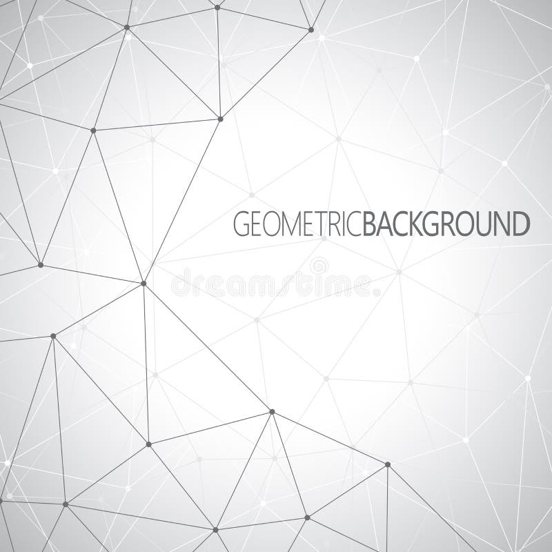Geometric Gray Background for Your Design and Your Stock Vector ...