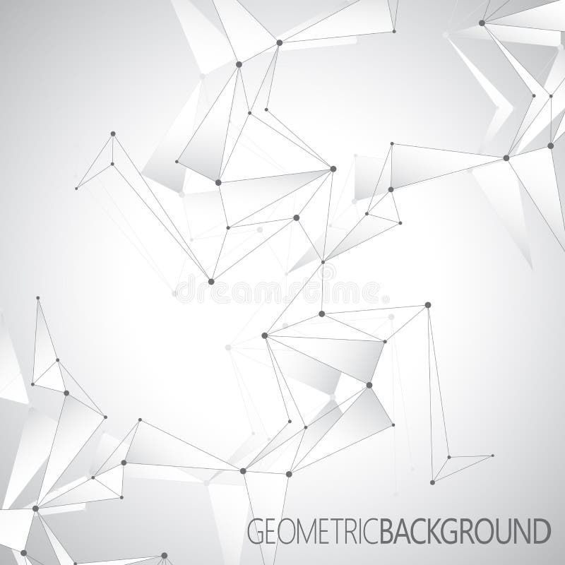 Geometric Gray Background for Your Design and Your Text Stock ...