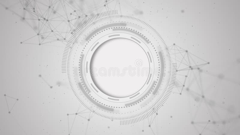 Geometric Gray Shapes on a White Abstract Technology Background with a ...