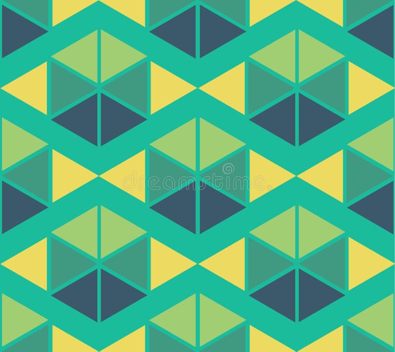 Geometric Green Yellow Blue Color Pattern Background Stock Vector ...