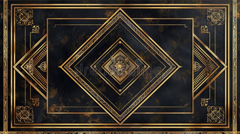 Geometric Greeting Card Frames, an Intricate Frame Design for a ...