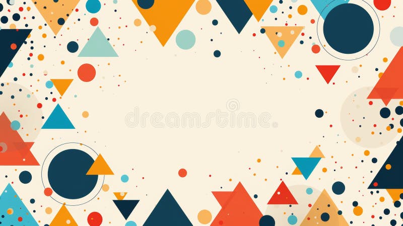 Geometric Greeting Card, Unique Greeting Card Template Featuring ...