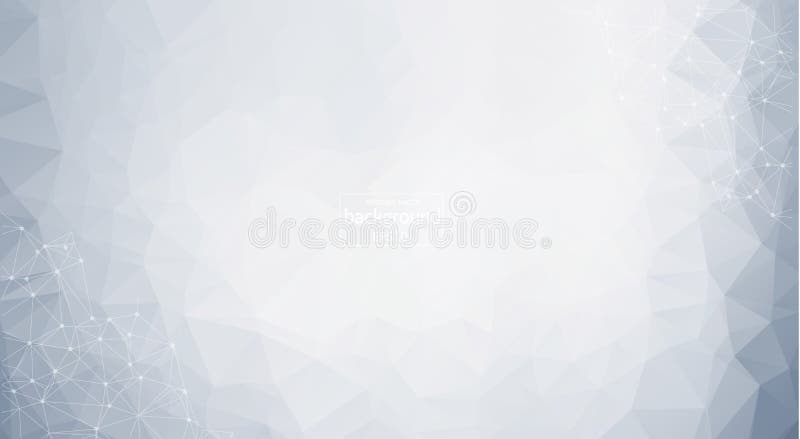 Geometric Grey Background Molecule and Communication . Connected Lines ...