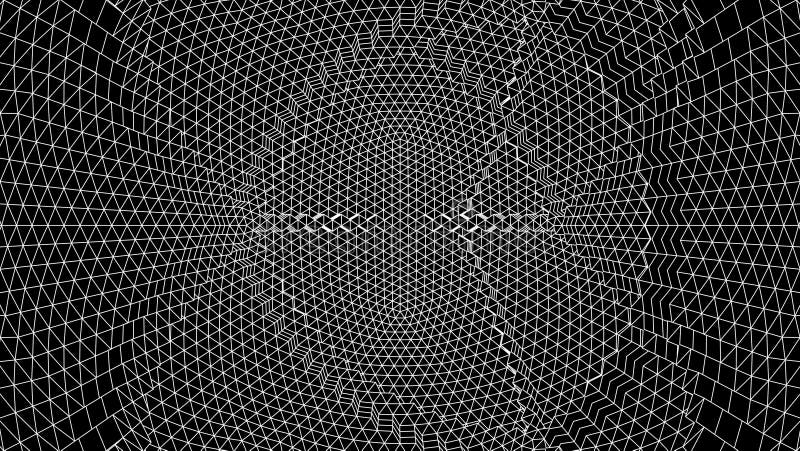 Geometric Grid Background with 80s Styled Mesh. Cyberpunk Abstract ...