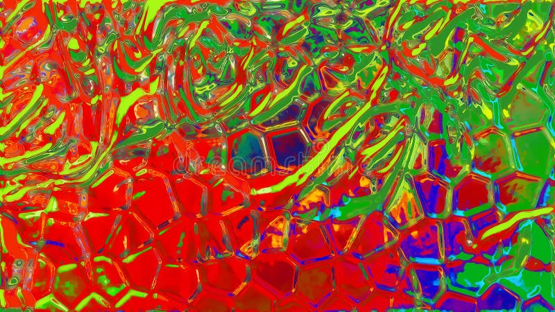 Geometric Grid Design Digital Renderingv Stock Illustration ...